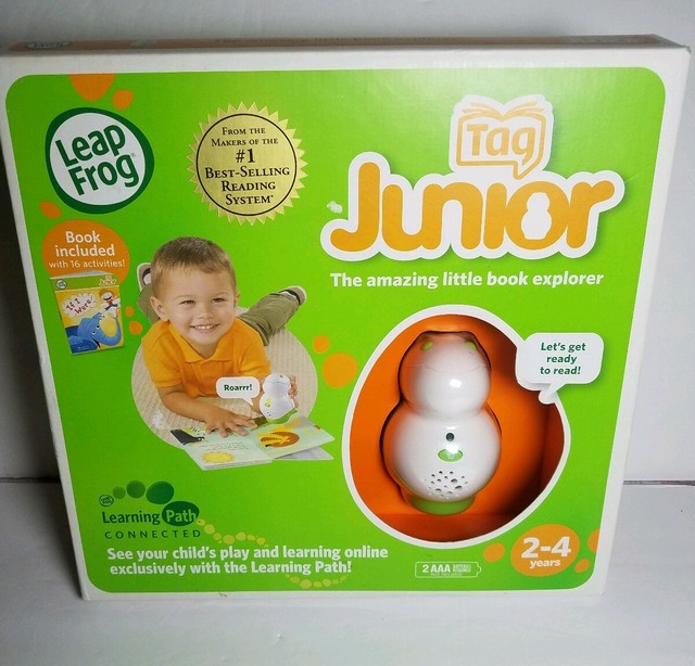 LeapFrog Tag Junior Reader White Purple Book PAL Model 22004 Tested for ...
