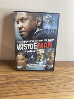 dvd film Inside Man : L'Homme de l'intérieur Denzel Washington Clive ...
