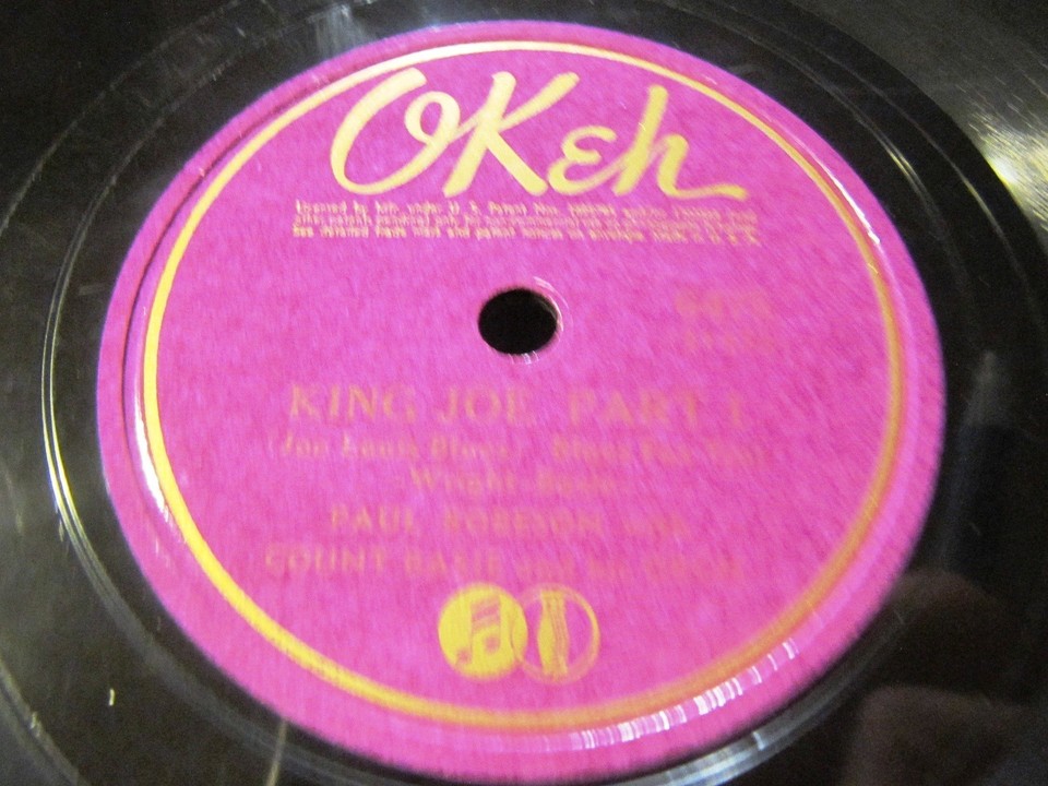 JOE LOUIS BOXING Champion 1941 KING JOE BLUES Paul Robeson COUNT BASIE ...