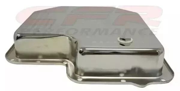 For Ford C6 Stock Capacity Transmission Pan Chrome Steel 2-3/8" Depth ...