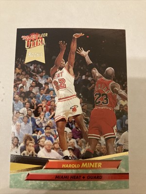 HAROLD MINER W / MICHAEL JORDAN !, 1992-1993 FLEER ULTRA ROOKIE CARD | eBay