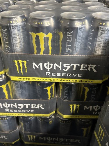 12 Pack Monster Energy Reserve White Pineapple Sports Energy Drink, 16 ...