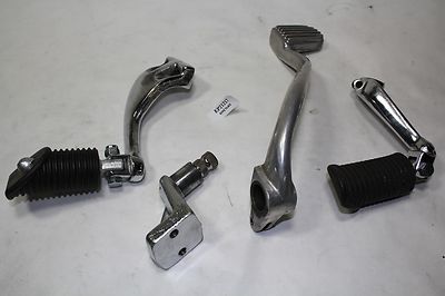 Harley FXR mid foot controls + brake pedal + footpegs FXRT FXRD FXRP ...