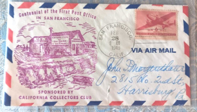 SAN FRANCISCO FIRST POST OFFICE CENTENNIAL 1949 CALIF COLLECTORS CLUB ...