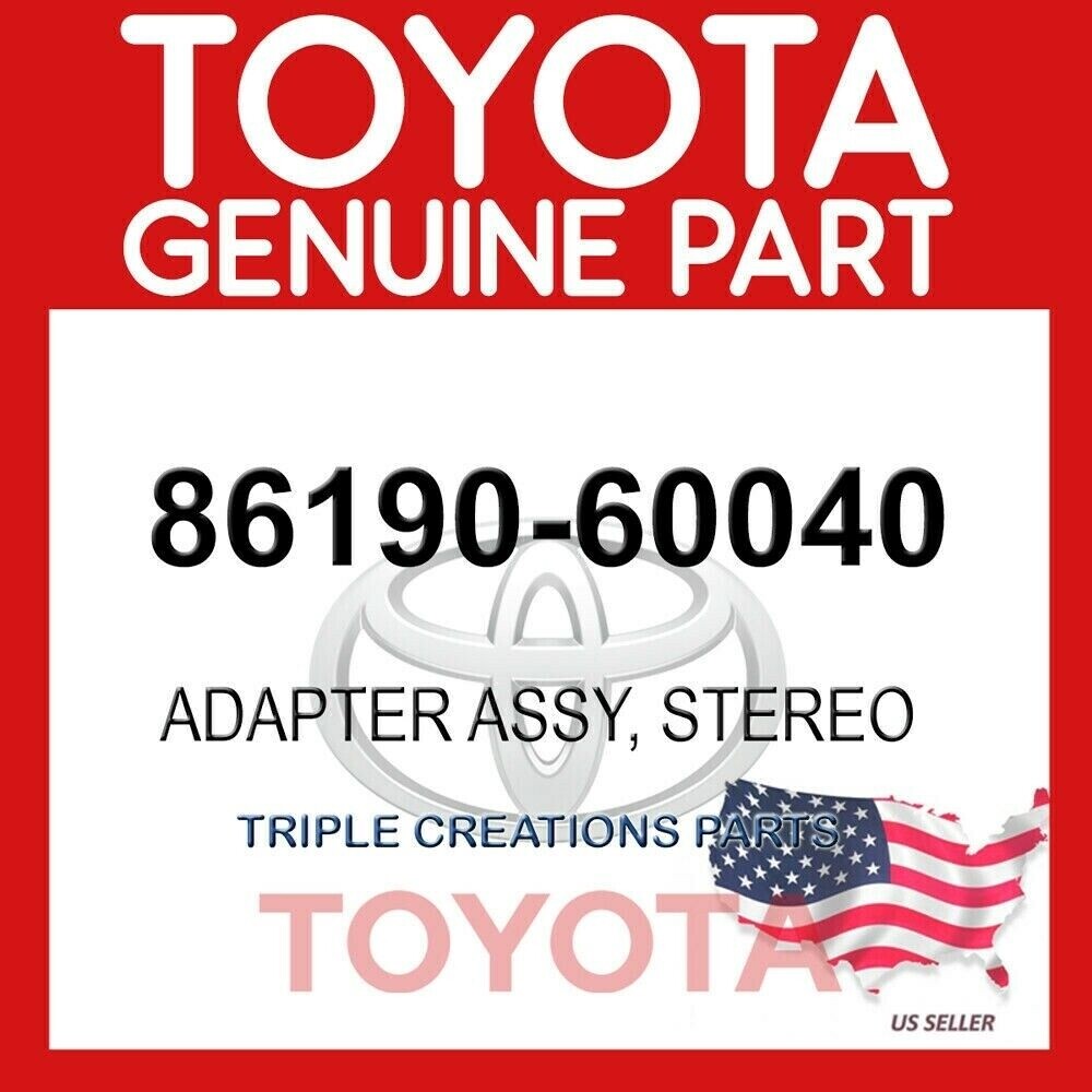86190-60040 OEM GENUINE TOYOTA ADAPTER ASSY, STEREO 8619060040 | eBay