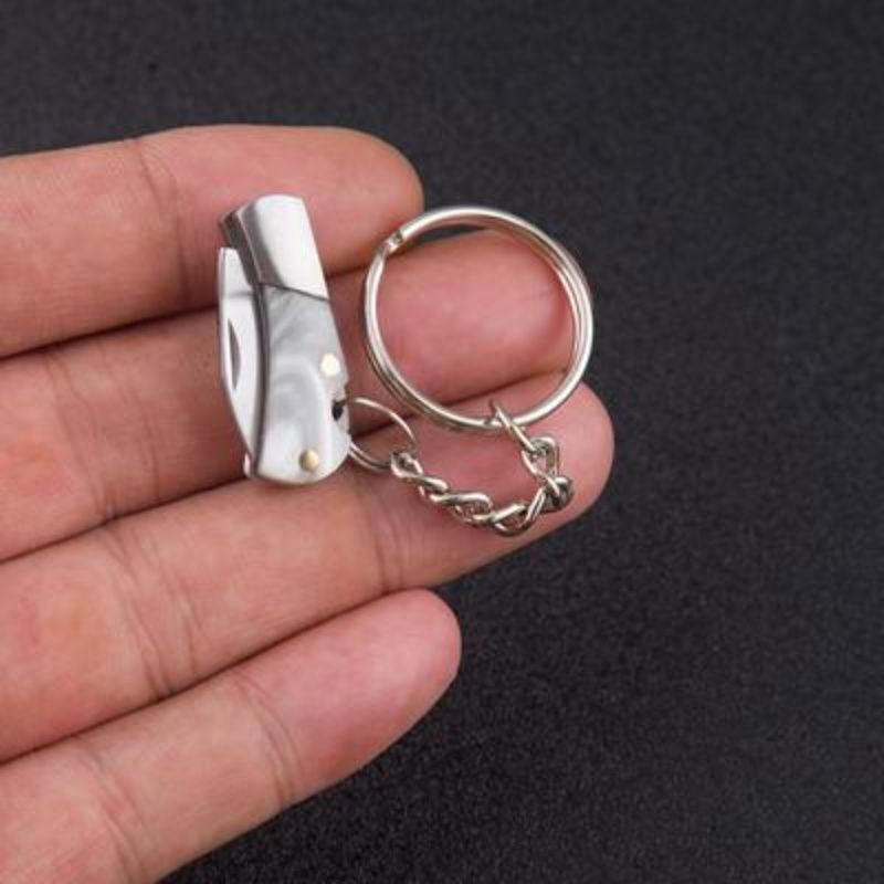 Hot Outdoor Mini Folding Knife Keyring Small Pocket Key Chain Men Gift ...