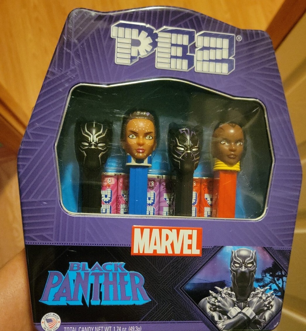Marvel Pez Black Panther Gift Set - Includes 4 Dispensers and 6 Candy ...