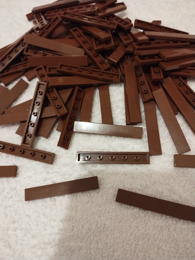 Lego - 1x6 Brown Tile - 115 Count - Free Shipping | eBay