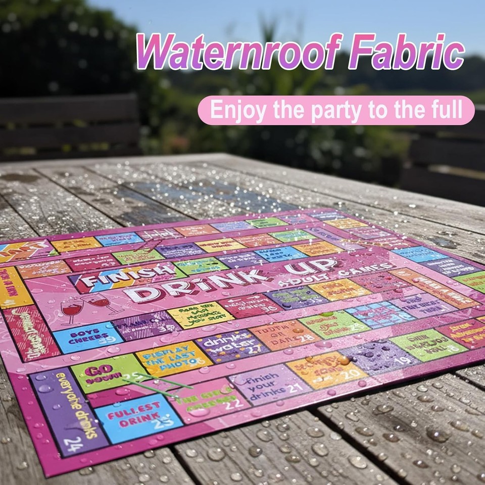 Party Drinking Games for Adults: Fun Waterproof Board Bar Game for ...