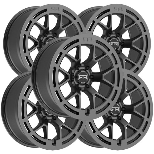 (Set of 5) RTR Tech 6 17x9 6x5.5" +0mm Gunmetal Wheels Rims 17" Inch | eBay