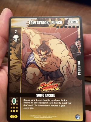 Epic Battles Trading Card Street Fighter Sumo Tackle Projectile Low ...