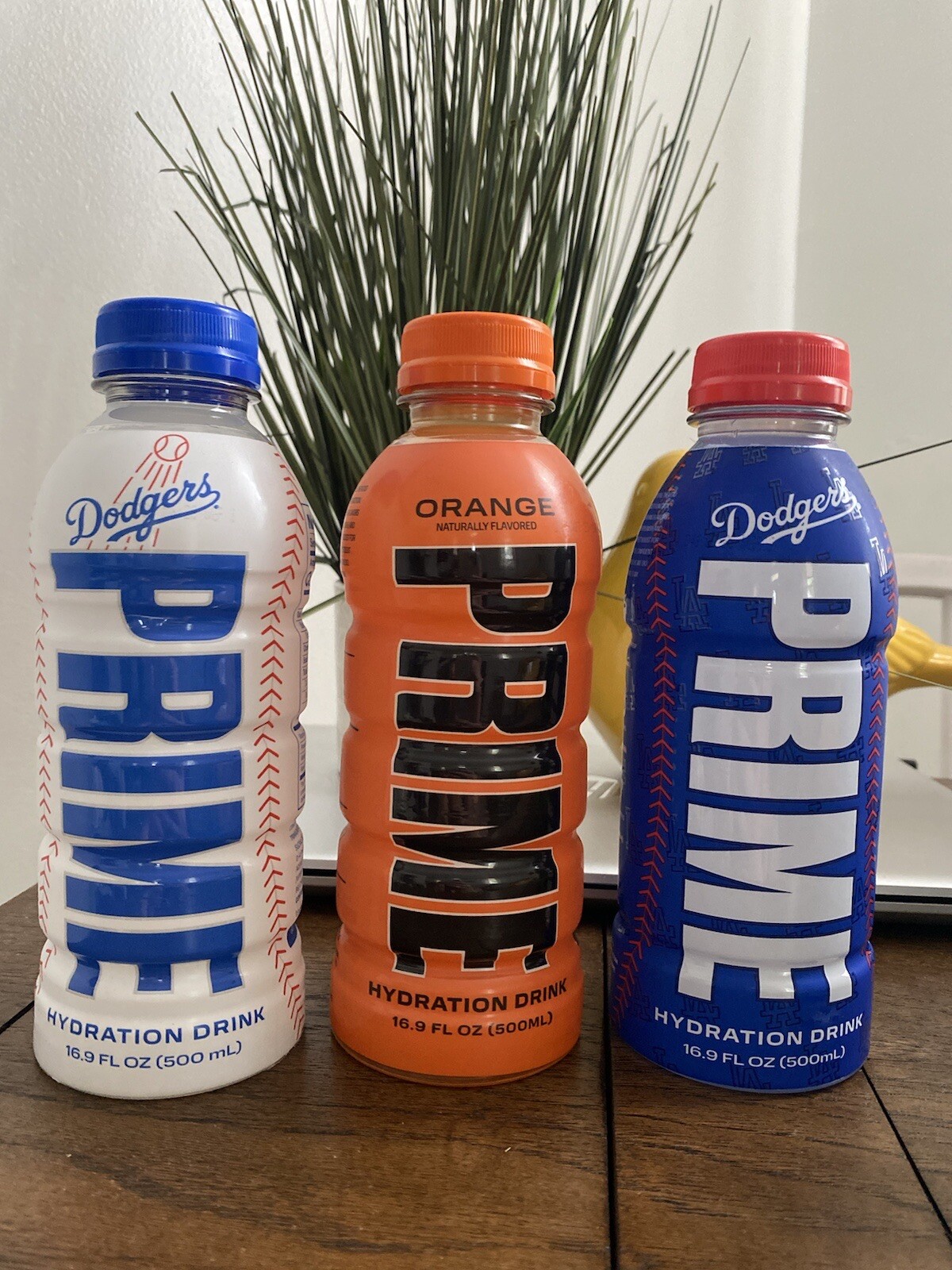 2 Ultra Rare La Dodgers Prime Hydration Drinks & 1 Orange Lot Of 3 NEW ...