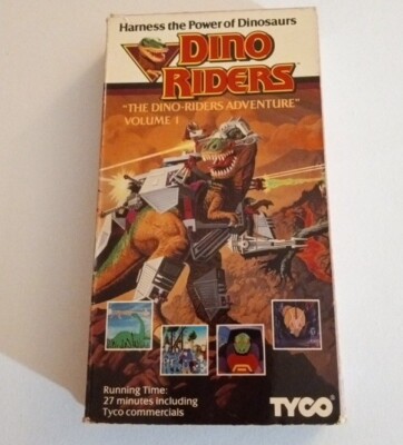 Dino Riders VHS Cassette Tape Adventure Volume 1 Vol OOP Tyco 1987 Kids ...