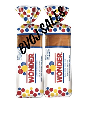 Wonder Bread Classic White Sandwich Bread, Sliced White Bread, 20 oz 2 ...