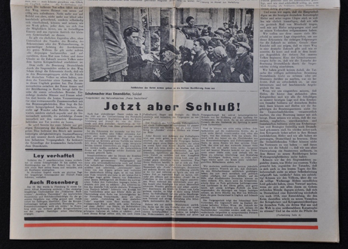 Original WWII Red Army Newspaper Freies Deutschland BERLIN 1945 - RARE ...