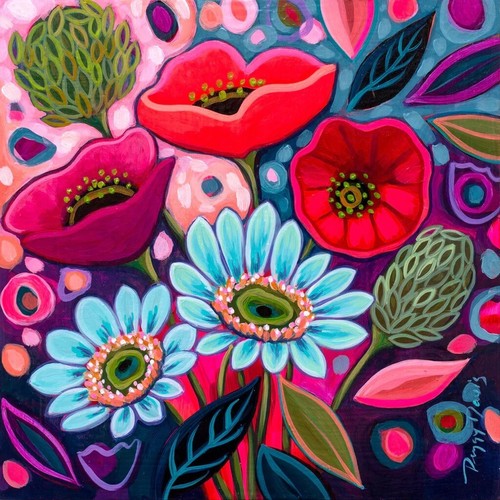 Spritely Blossoms II, Peggy Davis, Art Wall Print Poster 14" x 11" 3341 ...