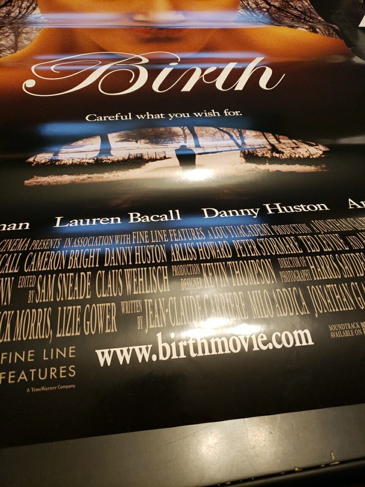 Birth 27x40 theatrical movie poster Nicole Kidman Lauren Bacall (237R ...