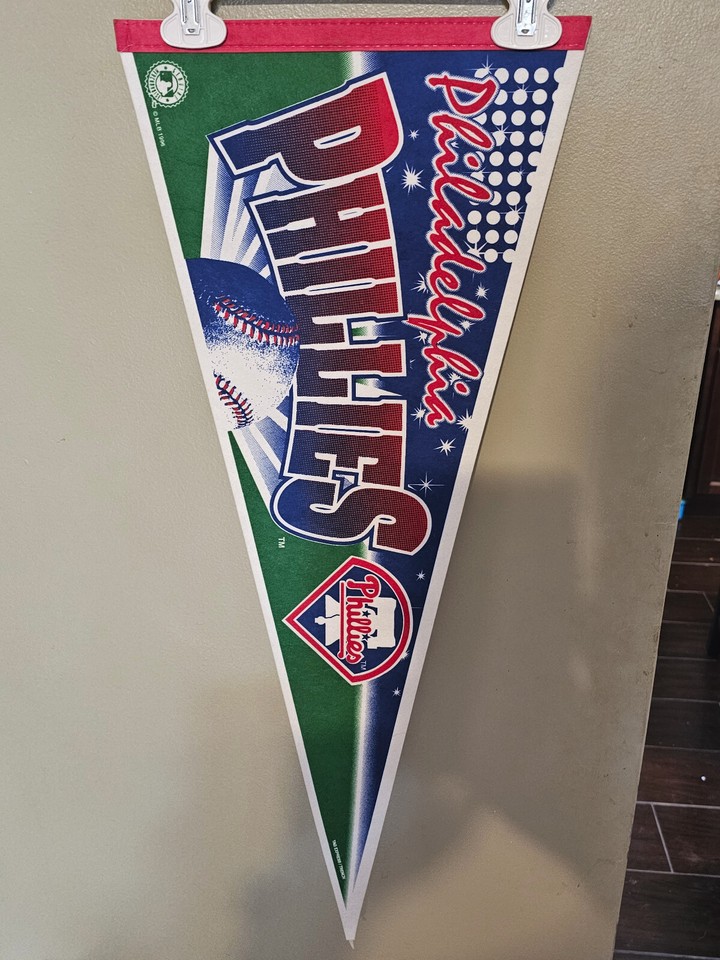 PHILADELPHIA PHILLIES BASEBALL MLB FELT PENNANT 12X30 INCH 3/17/2024 | eBay