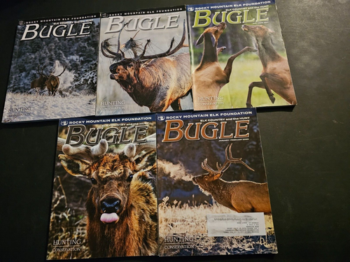BUGLE Rocky Mountain ELK Foundation Hunting Lot of 5Thick Magazines ...