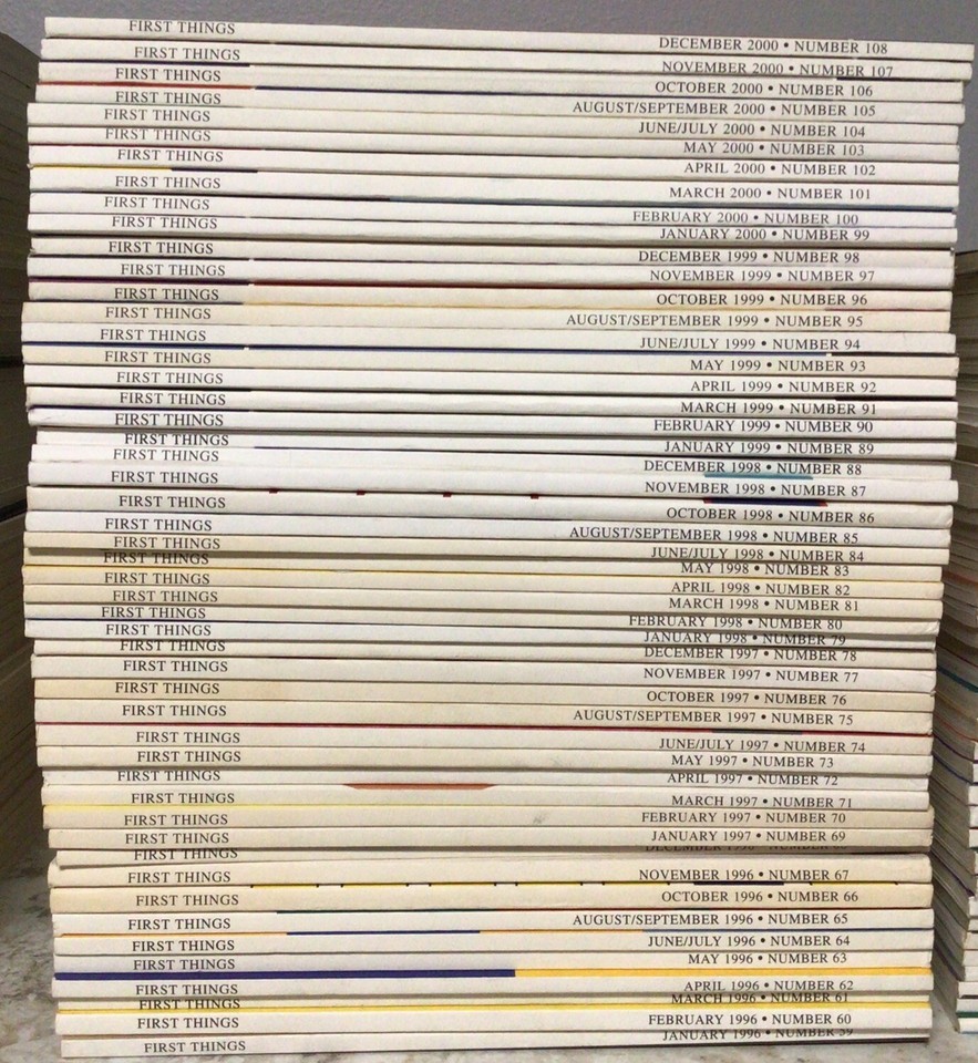 First Things Magazine Lot Issues 1-188 COMPLETE SET | eBay