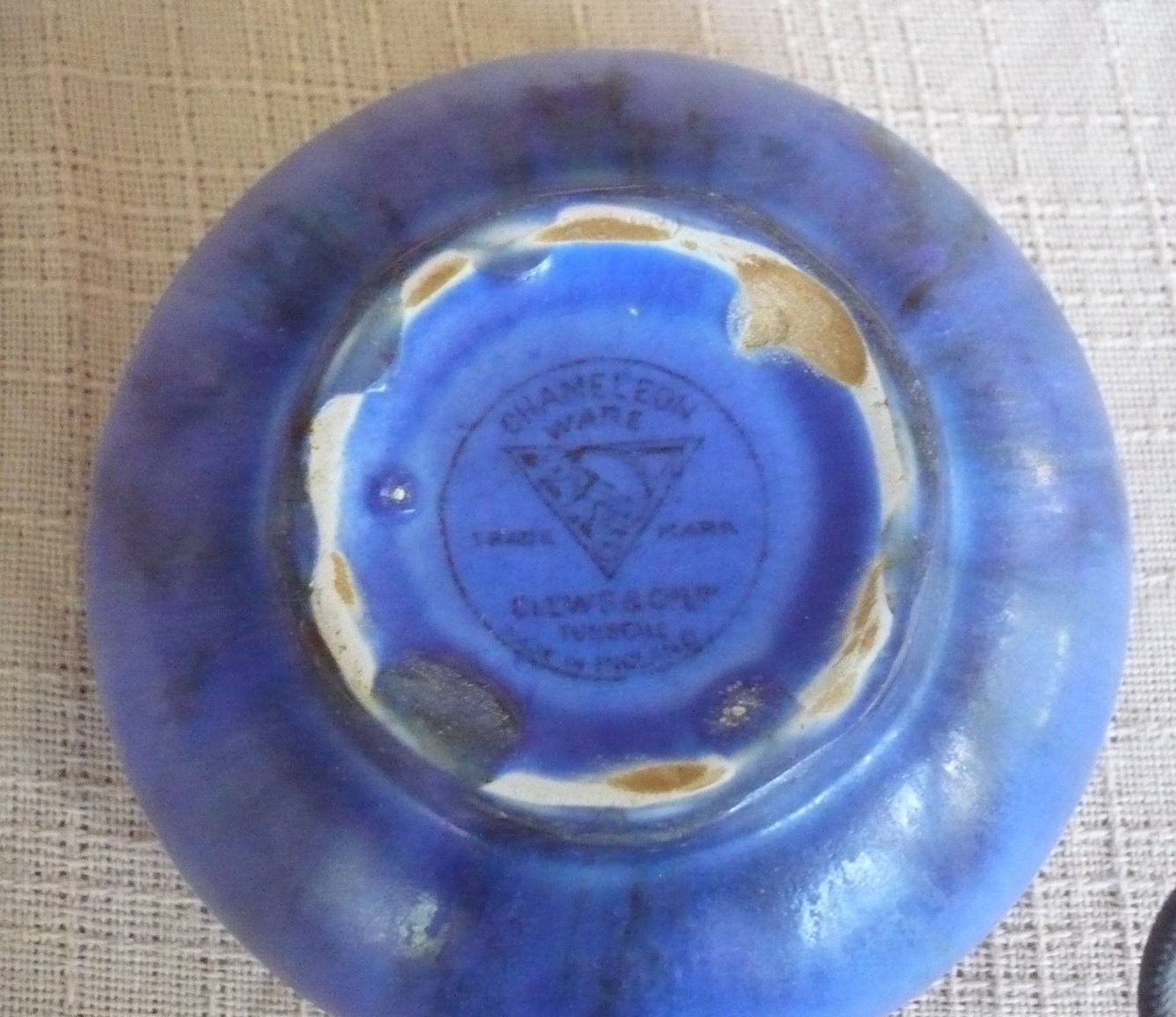 CLEWS ART POTTERY CHAMELEON WARE BOWL H 2 1/2" | eBay UK