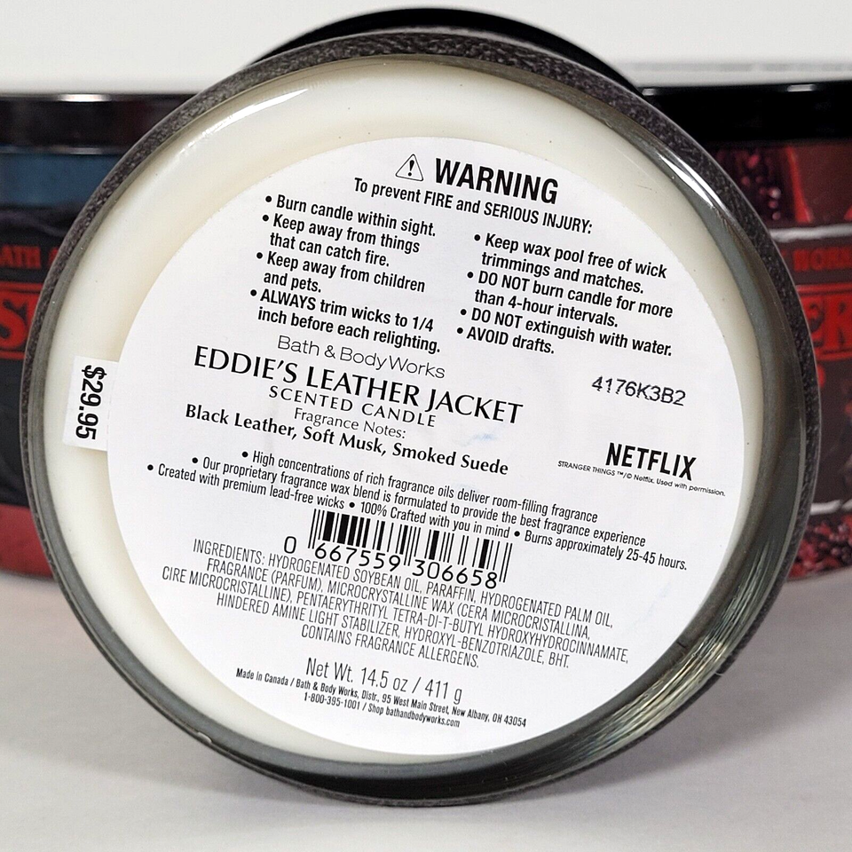 STRANGER THINGS BATH & BODY WORKS CANDLES UPSIDE DOWN DEMOGORGON ...