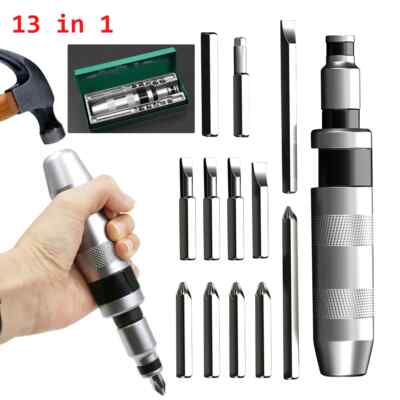 Heavy Duty Impact Screwdriver Reversible Driver Impact Driver Set 13pcs ...
