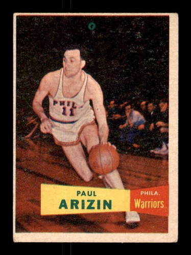 1957 Topps #10 Paul Arizin VG/VGEX RC Rookie DP 561404 | eBay