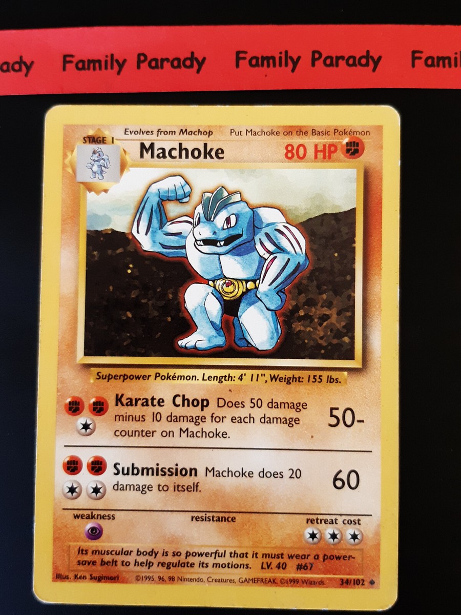 Machoke Card Machoke Pokemon | TrollAndToad