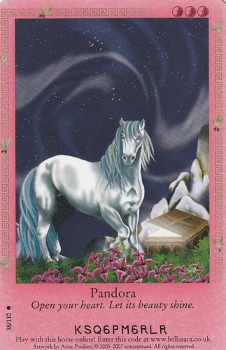 AH160 CARTE CARD BELLA SARA COLLECTION 2005 - 2007 - 38/110 PANDORA | eBay