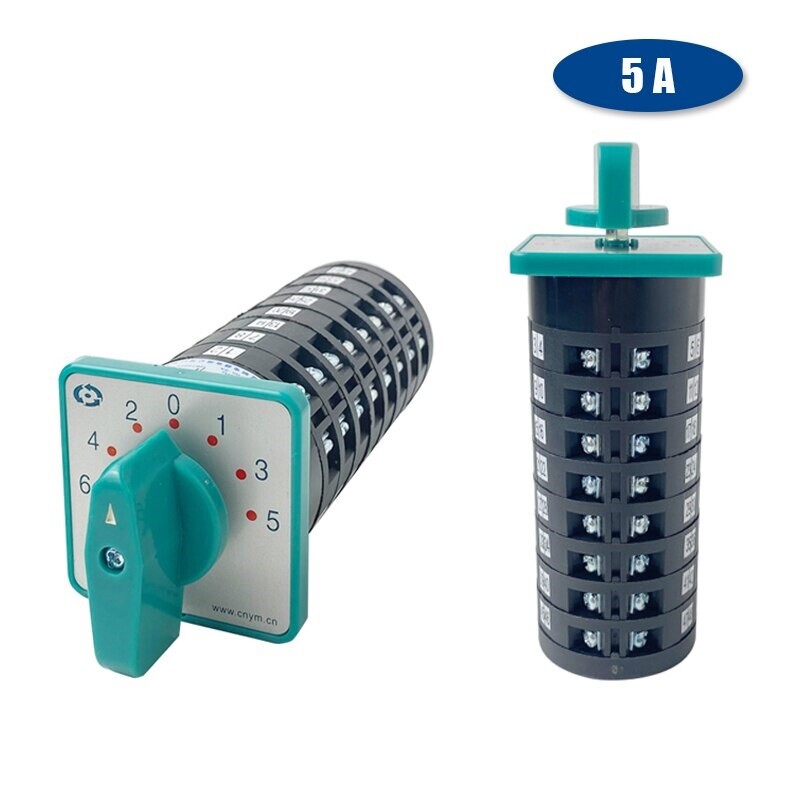 Rotary Cam Switch Green Changeover Universal Selector Sliver Contacts 6 ...