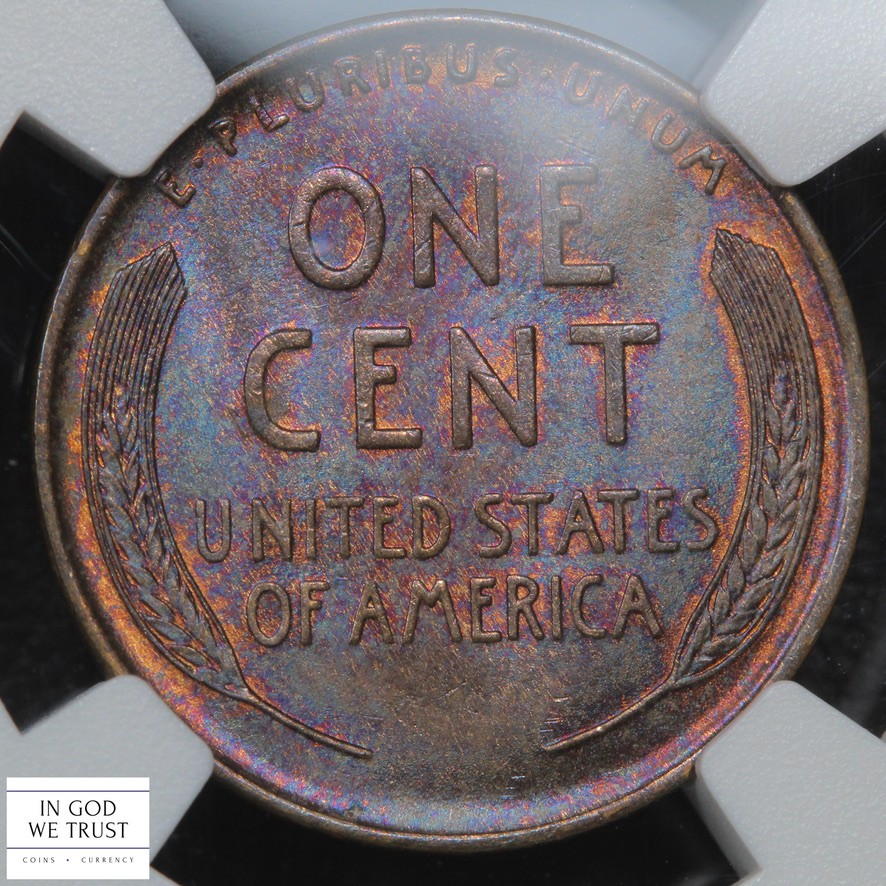 1909 Lincoln Wheat Copper Cent 1C NGC MS 64 BN (GORGEOUS TONING!) | eBay