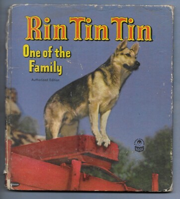 RIN TIN TIN BOOK ONE OF THE FAMILY 1953 COLOR 1953 WHITMAN PUB CO SPINE ...