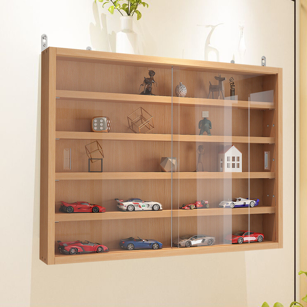 Woodworking Wall Mounted Display Cabinets Modern Wooden Decorative