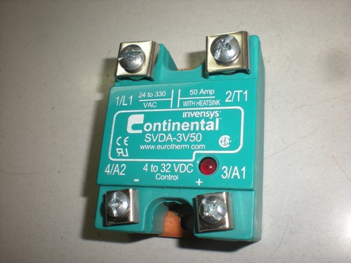 Continental SVDA-3V50 Solid State Relay - 4-32VDC Coil - 50A Load ...