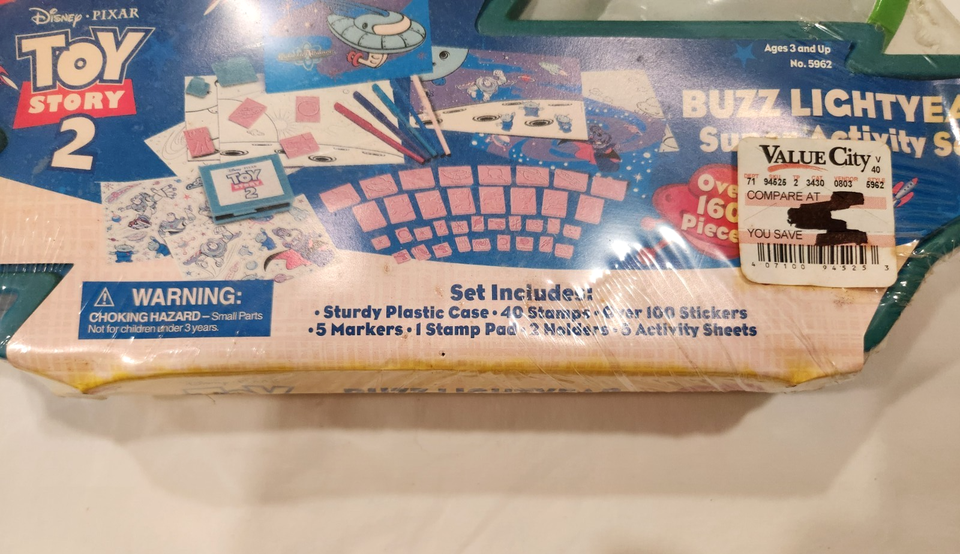 Disney Toy Story 2 Buzz Lightyear Super Activity Set NEW Vintage RARE ...