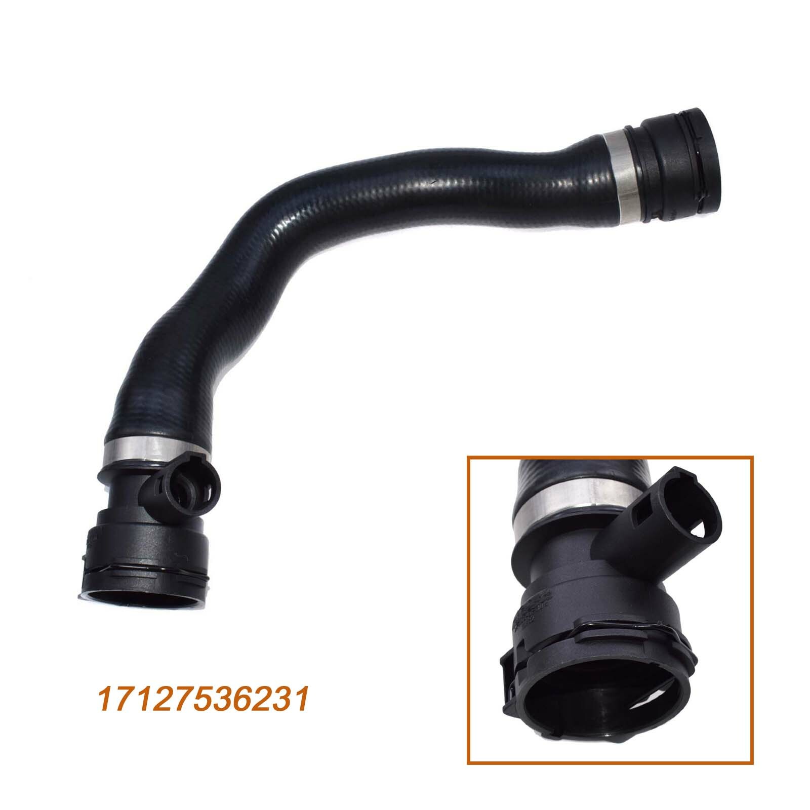 New For BMW E70 X5 4.8i N62N 2007-2010 Lower Radiator Coolant Hose ...