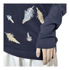 Talbots Womens Pullover Novelty Sweater S Navy Blue Embroidered ...