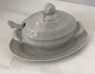 Very Rare Collectable,1930 Italy,Porcelain Mini,Tureen,Creamy White, | eBay