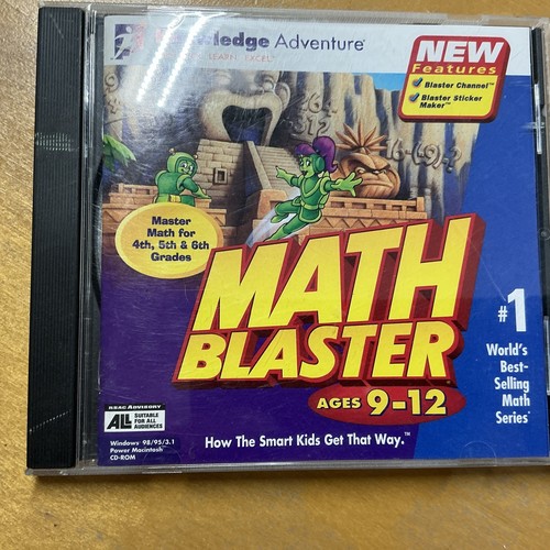 Knowledge Adventure Math Blaster Ages 9-12 With Manual in Jewel Case | eBay