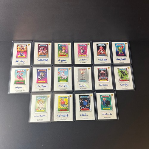GPK 30th ANNIVERSARY AUTOGRAPHS (lot of 16 AUTOS) Garbage Pail Kids | eBay