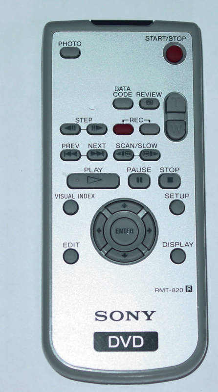 SONY REMOTE CONTROL DVD video player DCR DVD100 DVD200 DVD300 RMT820 | eBay