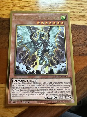 Tempest, Dragon Ruler of Storms MGED-EN011 1st Edition Gold Rare VLP ...