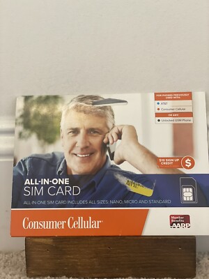 AT&T Consumer Cellular All-In-One SIM Card - NEW, Never activated | eBay