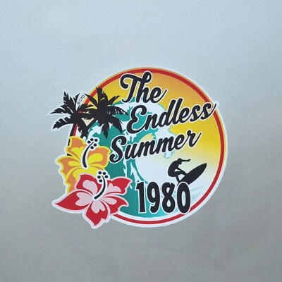 The Endless Summer 1980 Surf Surfing Vinyl Sticker Decal For Car Van ...
