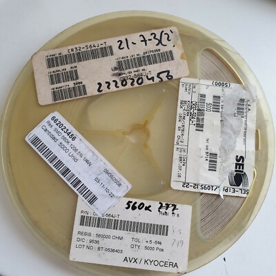 10 x 560K 1/4W 5% SMD KYOCERA RESISTOR. (R210) CA392U5000F090721 | eBay