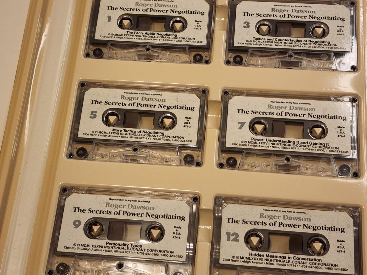 The Secrets Of Power Negotiating Roger Dawson Nightingale CASSETTE ...