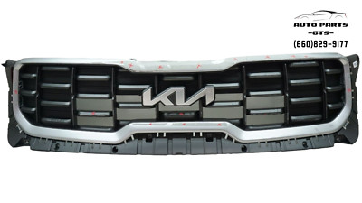 2023 KIA TELLURIDE SX FRONT BUMPER RADIATOR GRILLE W/ EMBLEM OEM 86352 ...