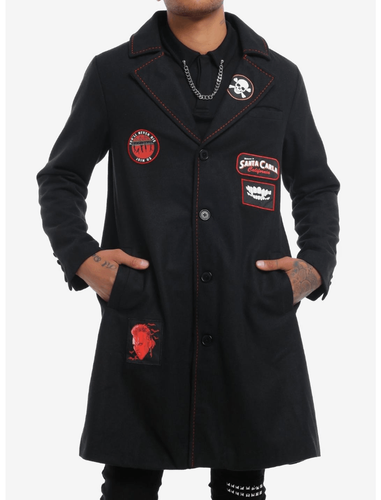 The Lost Boys David Goth Emo Trench Coat Size: L | eBay