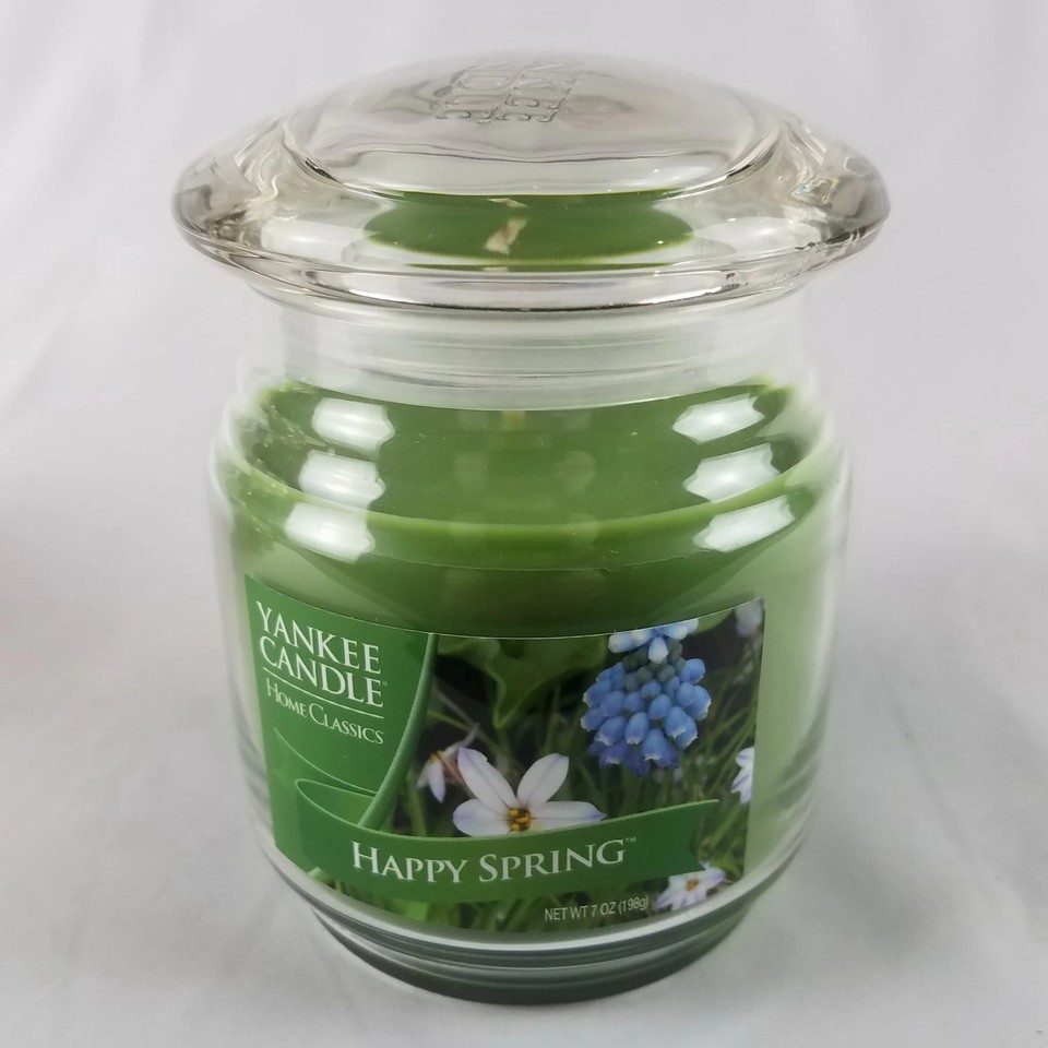 Yankee Candle HAPPY SPRING Home Classics 7 oz Jar Candle (Retired) | eBay
